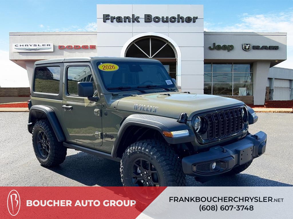 New 2026 Jeep Wrangler Willys 2D Sport Utility in Wisconsin | Boucher ...